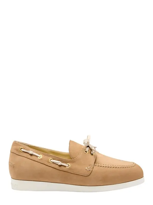 Sarah Flint Boat Shoe - Sandstone Nubuck