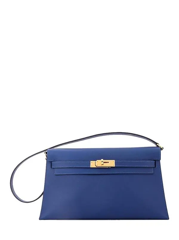 Hermès Kelly Elan Shoulder Bag Madame - Blue