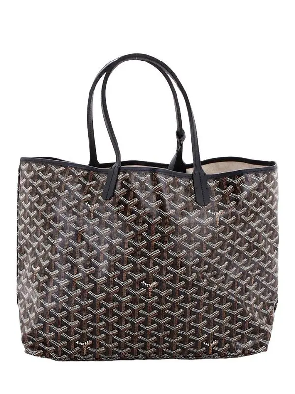 Goyard Pm Saint Louis Tote Coated Canvas - Black