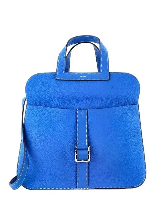 Hermès 31 Halzan Bag Clemence - Blue