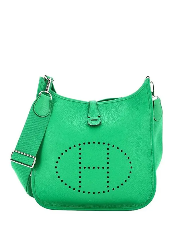 Hermès Pm Evelyne Bag Gen Iii Clemence - Green