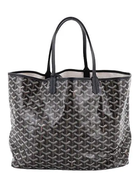 Goyard Pm Saint Louis Tote Coated Canvas - Black