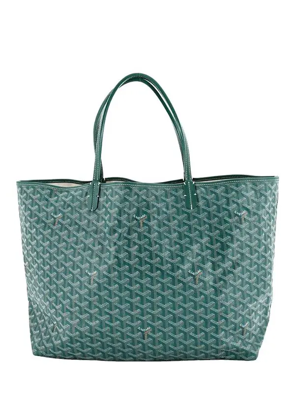 Goyard Gm Saint Louis Tote Coated Canvas - Green
