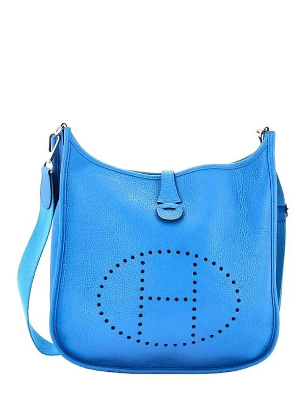 Hermès Pm Evelyne Bag Gen Iii Clemence - Blue
