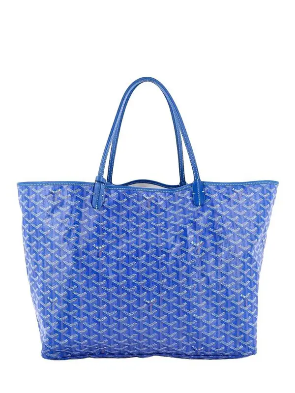 Goyard Gm Saint Louis Tote Coated Canvas - Blue