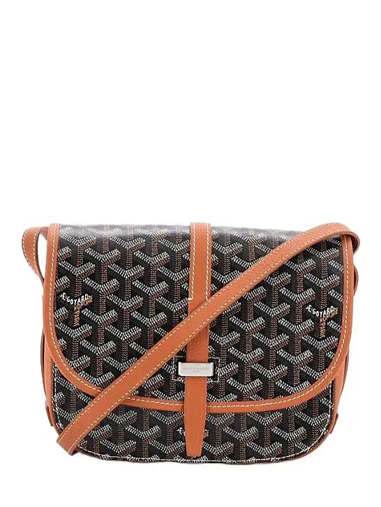 Goyard Pm Belvedere Ii Messenger Bag Coated Canvas - Brown