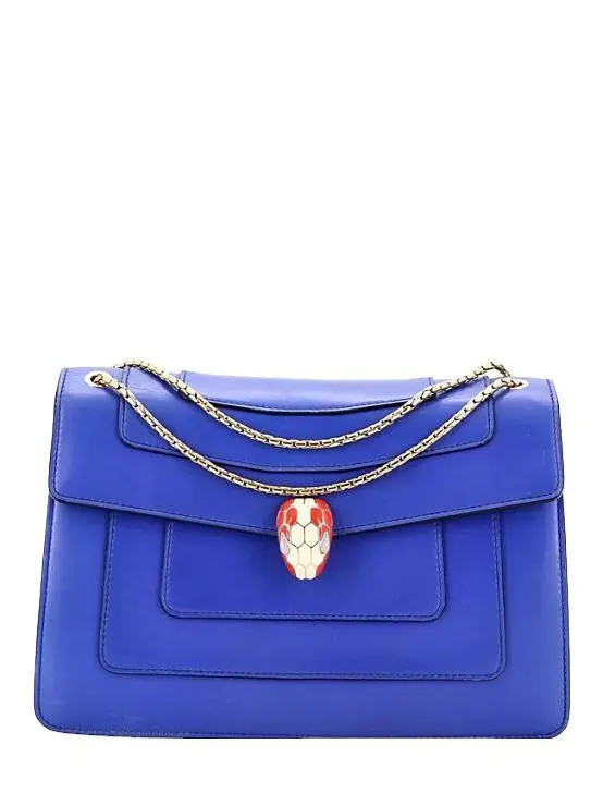 BVLGARI Small Serpenti Forever Shoulder Bag - Blue