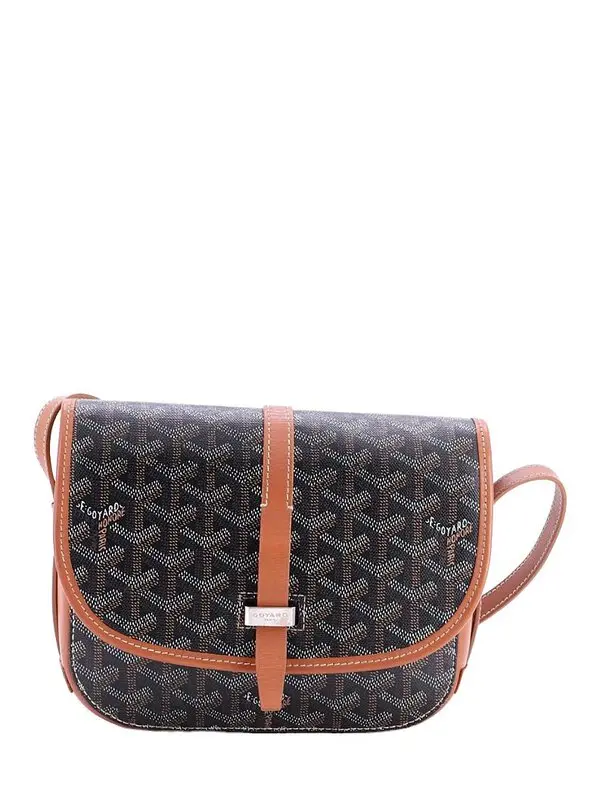 Goyard Pm Belvedere Ii Messenger Bag Coated Canvas - Brown