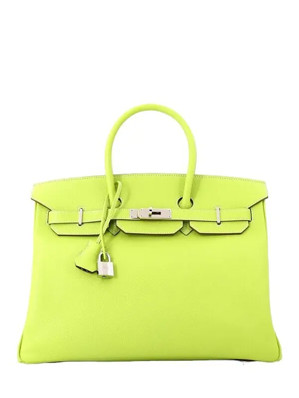 Hermès Handbag 35 Epsom - Candy - Kiwi/lichen