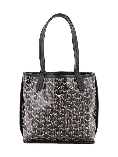 Goyard Anjou Reversible Tote Coated Canvas - Black