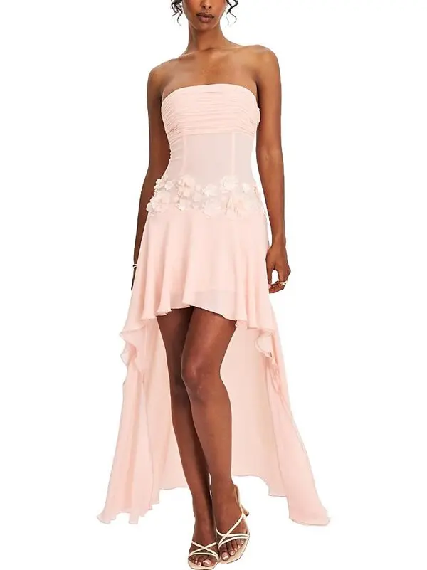MISS CIRCLE Mae Trailing Dress - Pink