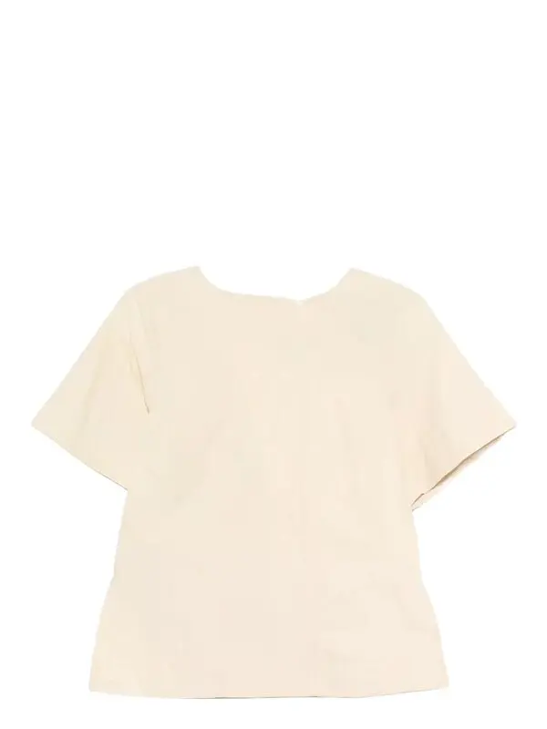 YERSE Carli Panelled Blouse - Neutrals