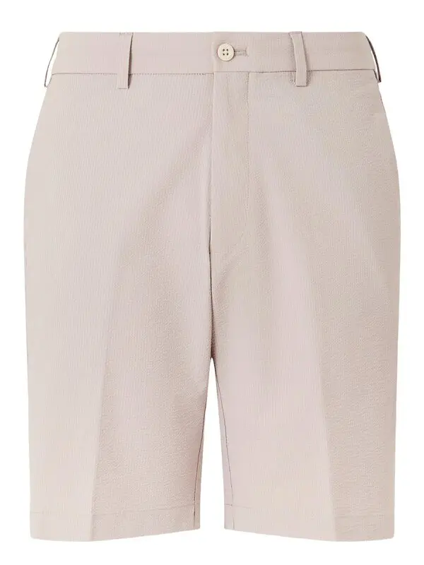 Peter Millar Matlock Straight-leg Seersucker Shorts - Neutrals