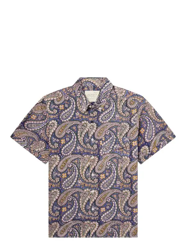 KARDO Ron Button-down Collar Paisley-print Cotton Shirt - Multi