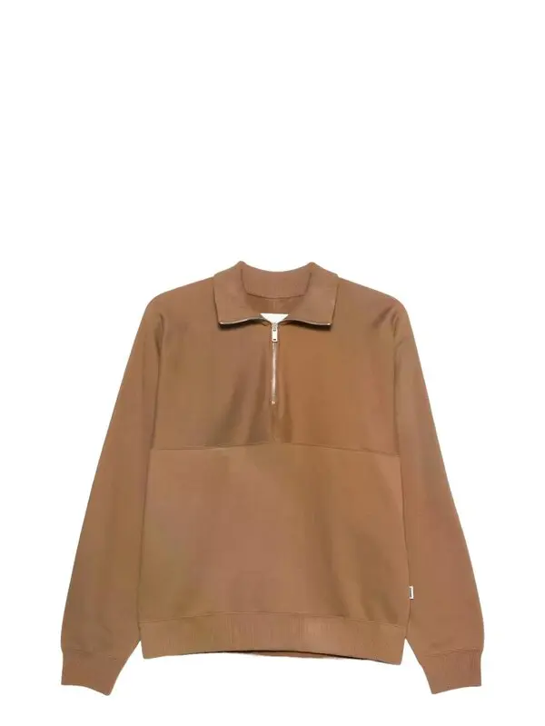 JIL SANDER Quarter-zip Sweatshirt - Brown