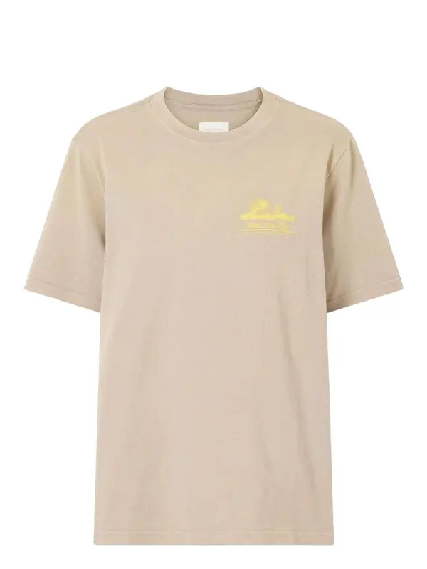 Aimé Leon Dore Printed Cotton T-shirt - Beige