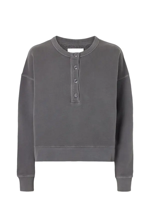Citizens Of Humanity Cotton-blend Fleece Sweatshirt - Gray