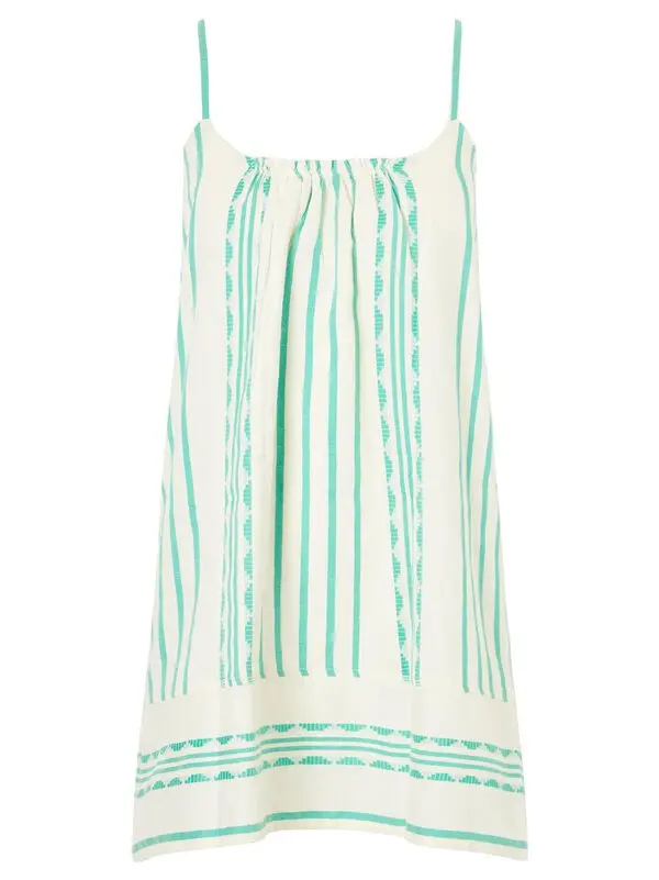 LEMLEM Zina Striped Mini Dress - Green