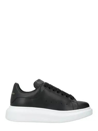 Alexander McQueen Leather Low-top Sneakers - Black