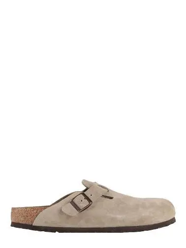 BIRKENSTOCK Suede Clogs - Grey