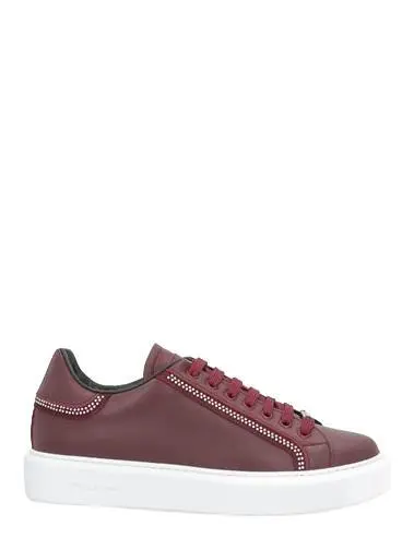 POLLINI Low-top Leather Sneakers - Red