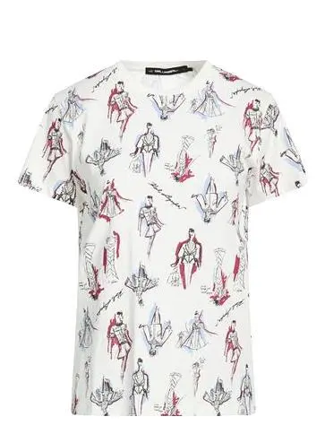 Karl Lagerfeld Printed Jersey T-shirt - Off White