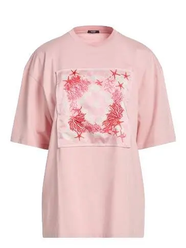 Versace Printed Cotton T-shirt - Pink