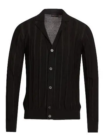 ROBERTO COLLINA Knitted Cardigan - Black