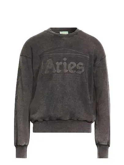Aries Cotton Fleece Sweatshirt - Grey