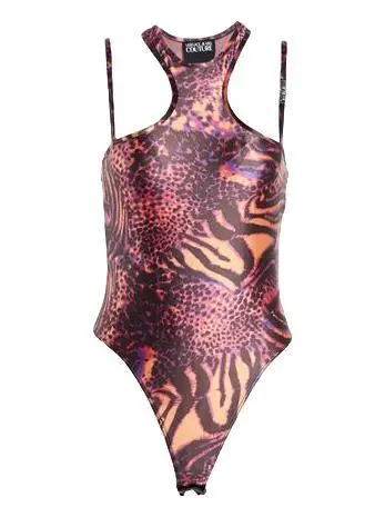 Versace Bodysuit Polyamide Elastane - Mandarin