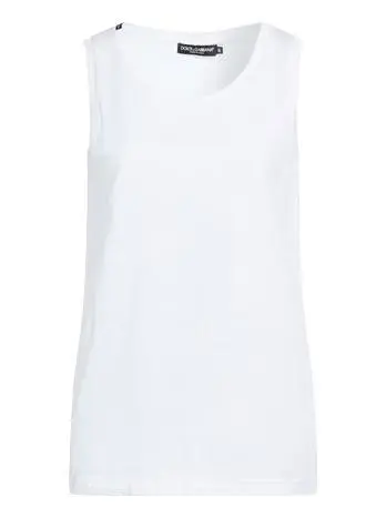 Dolce & Gabbana Cotton Tank Top - White