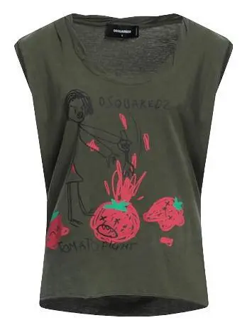 Dsquared2 T-shirt In Military Cotton - Green