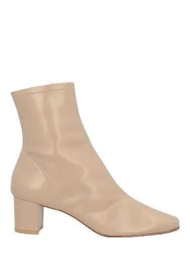 By Far Ankle Boots In Leather - Beige