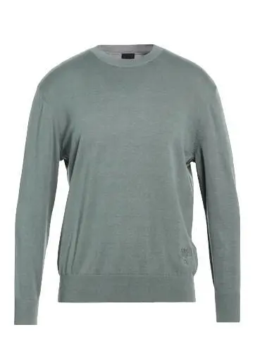 Armani Exchange Cotton Two-tone Sweater - Sage Green