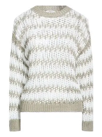 Peserico Crochet-knit Cotton-blend Sweater - Sage Green