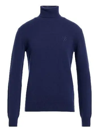 Dolce & Gabbana Turtleneck In Virgin Wool And Cashmere - Blue