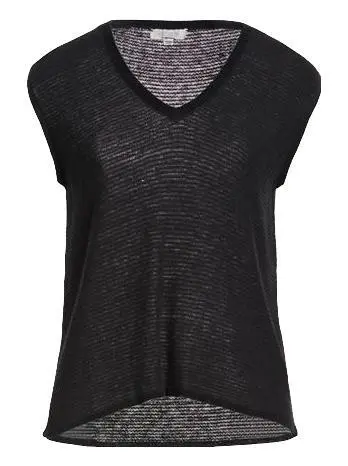 Crossley Sleeveless V-neck Knit Top - Black