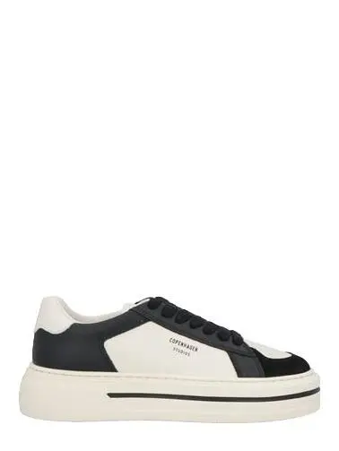 COPENHAGEN  Leather Flatform Sneakers - Black