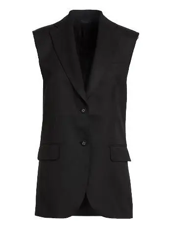 Officine Générale Virgin Wool Single-breasted Blazer - Black