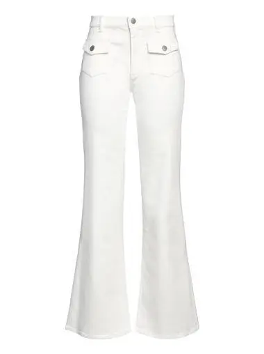 P.a.r.o.s.h Flared Gabardine Pants - Off White