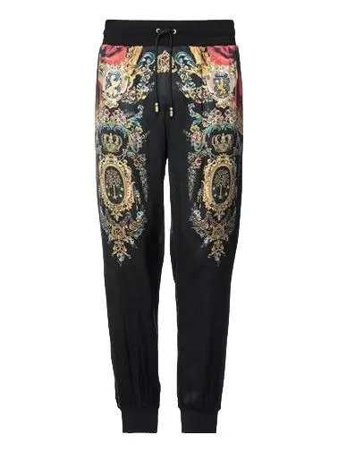 Dolce & Gabbana Printed Tapered Leg Pants - Black