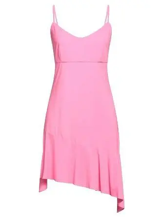 SEMICOUTURE Midi Asymmetric Dress - Pink