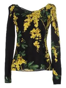 Dolce & Gabbana Viscose Floral-print Top - Black