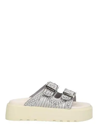Casadei Flatform Sandals - Silver