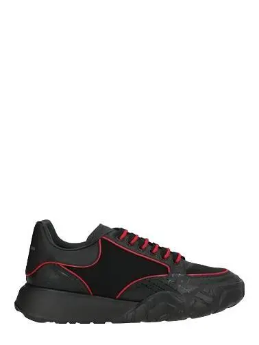 Alexander McQueen Leather Sneakers - Black