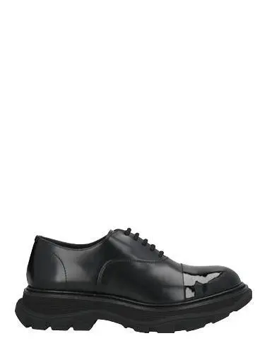Alexander McQueen Lace-up Leather Shoes - Black