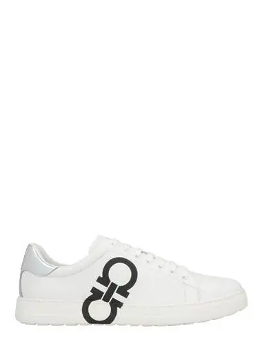 FERRAGAMO Calfskin Low-top Sneakers - White