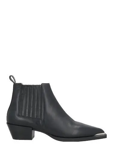 COPENHAGEN  Ankle Boots In Calfskin - Black