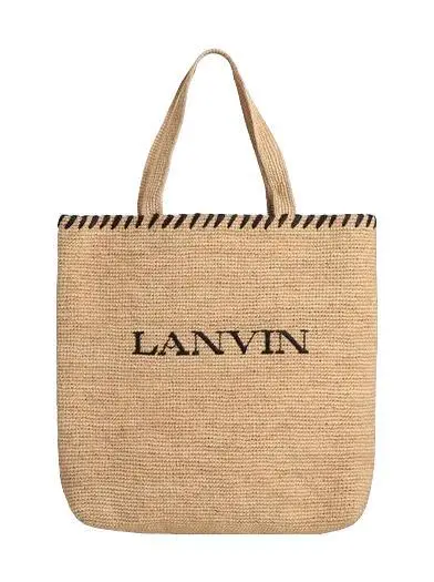 LANVIN Textile Fibers Handbag - Beige