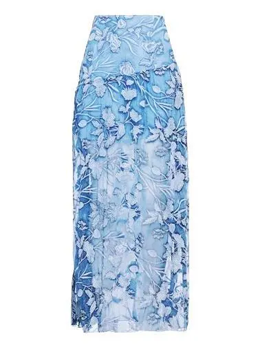 JIJIL Maxi Flared Skirt - Blue